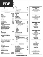 Shercon Resort Rates | PDF | Meal | Lunch