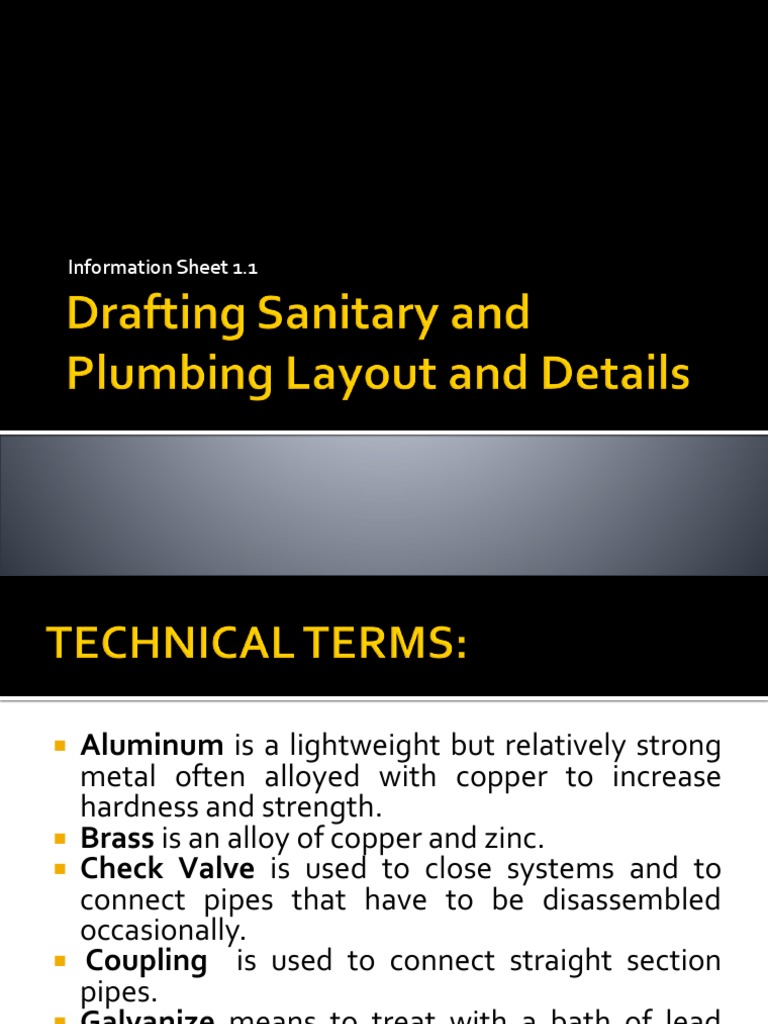 Drafting Sanitary and Plumbing Layout and Details | PDF | Pipe (Fluid ...