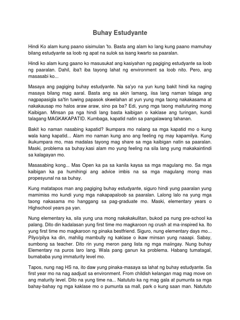 Buhay | PDF