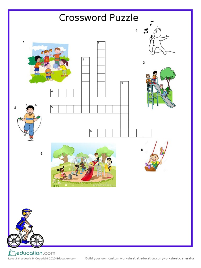 Crossword Puzzle: Down: Across: 1. 2. 3. 4. 5. 6 | PDF