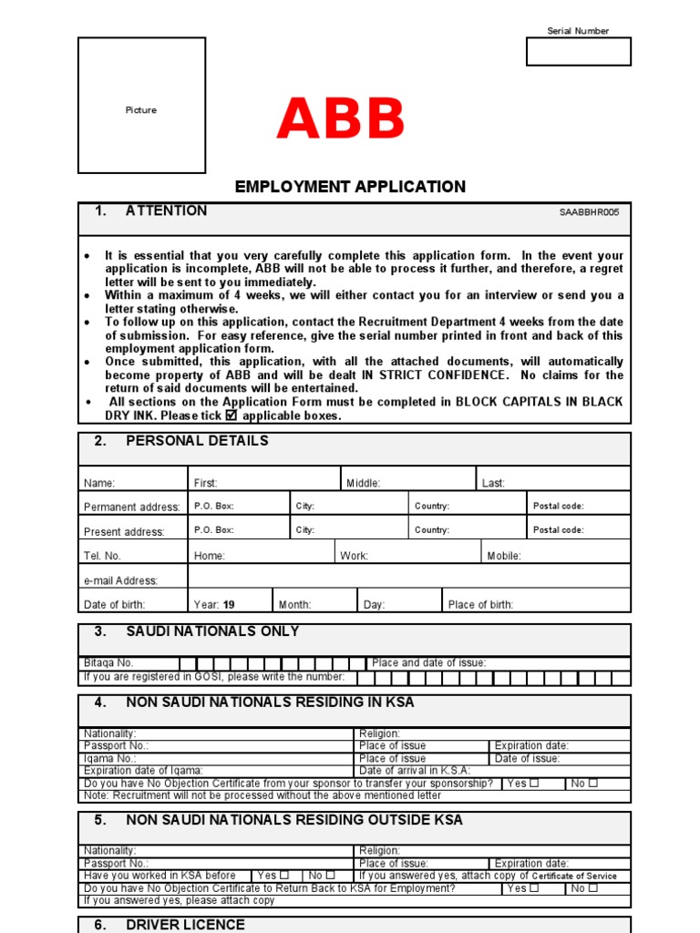Abb Resume | Saudi Arabia | Driver's License