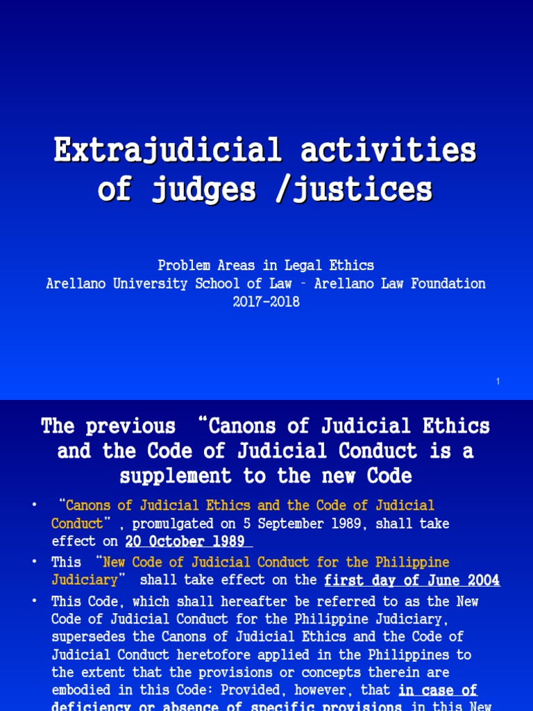 Extra Judicial Activities of Judges | PDF | Judiciaries | Practice Of Law