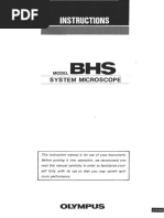 Olympus BX50 Microscope Manual | PDF | Aperture | Optics