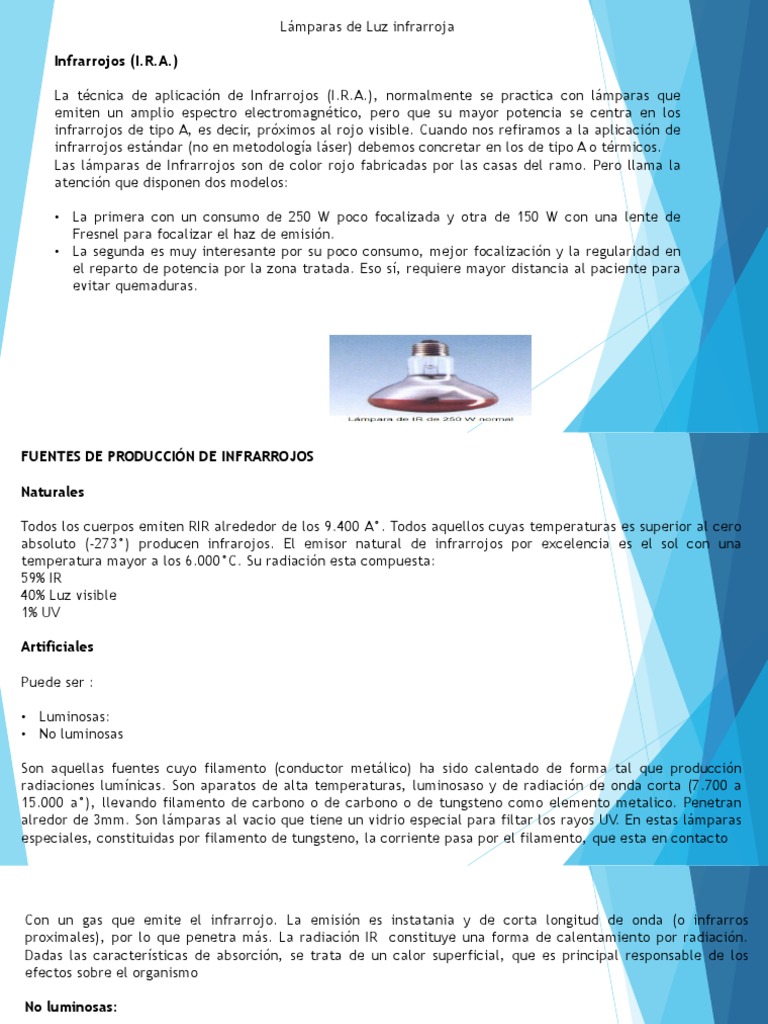 Infra | PDF | Infrarrojo | Espectro electromagnético