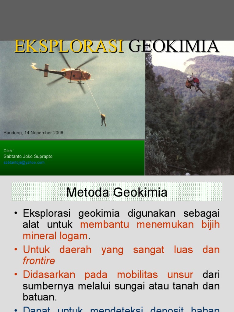 Eksplorasi Geokimia | PDF