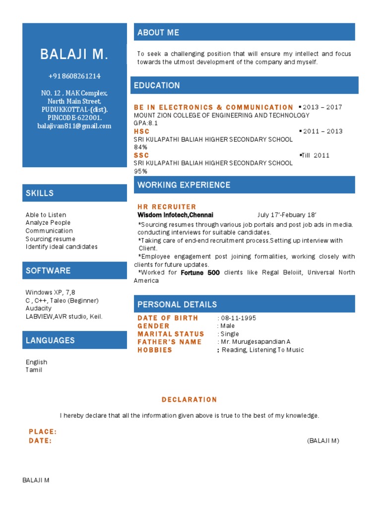 Bala CV PDF | PDF | Communication | Business