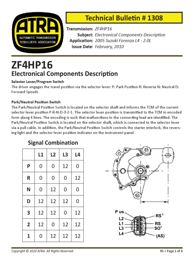 ZF 4 HP 16 | PDF | Valve | Electrical Connector