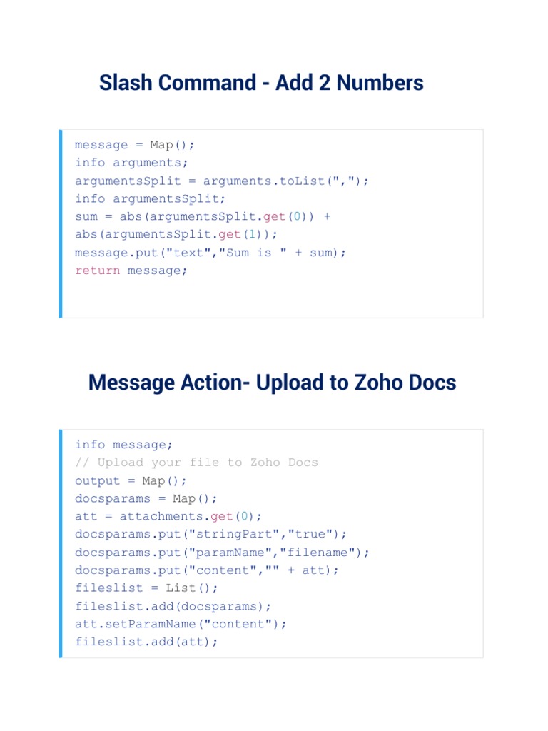 Slash Command - Add 2 Numbers: Get Get Return | PDF | Computer ...