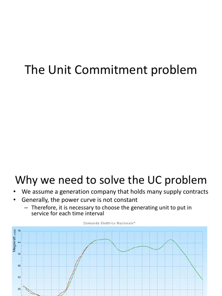 The Unit Commitment Problem | PDF | Hydroelectricity | Mathematical ...