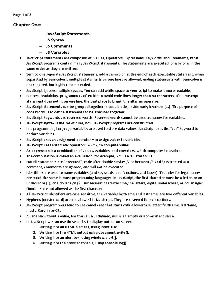 Javascript | PDF | Subroutine | Java Script Javascript | PDF | Subroutine | Java Script