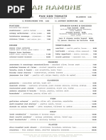 Nammos Restaurant Menu | PDF | Sushi | Salad