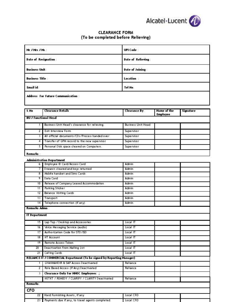 Updated Exit Forms | Download Free PDF | Proprietary Software | Information