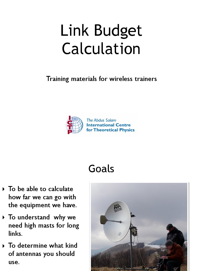 Link Budget Calculation | Broadcast Engineering | Broadcasting | Free ...