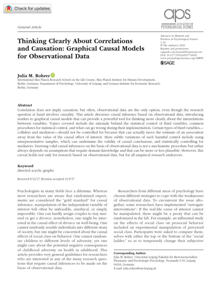Thinking | PDF | Confounding | Causality