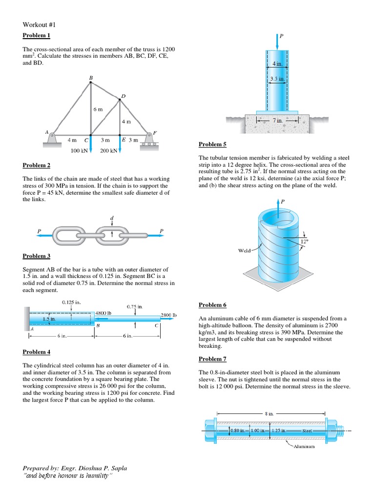 Workout | PDF | Stress (Mechanics) | Rivet