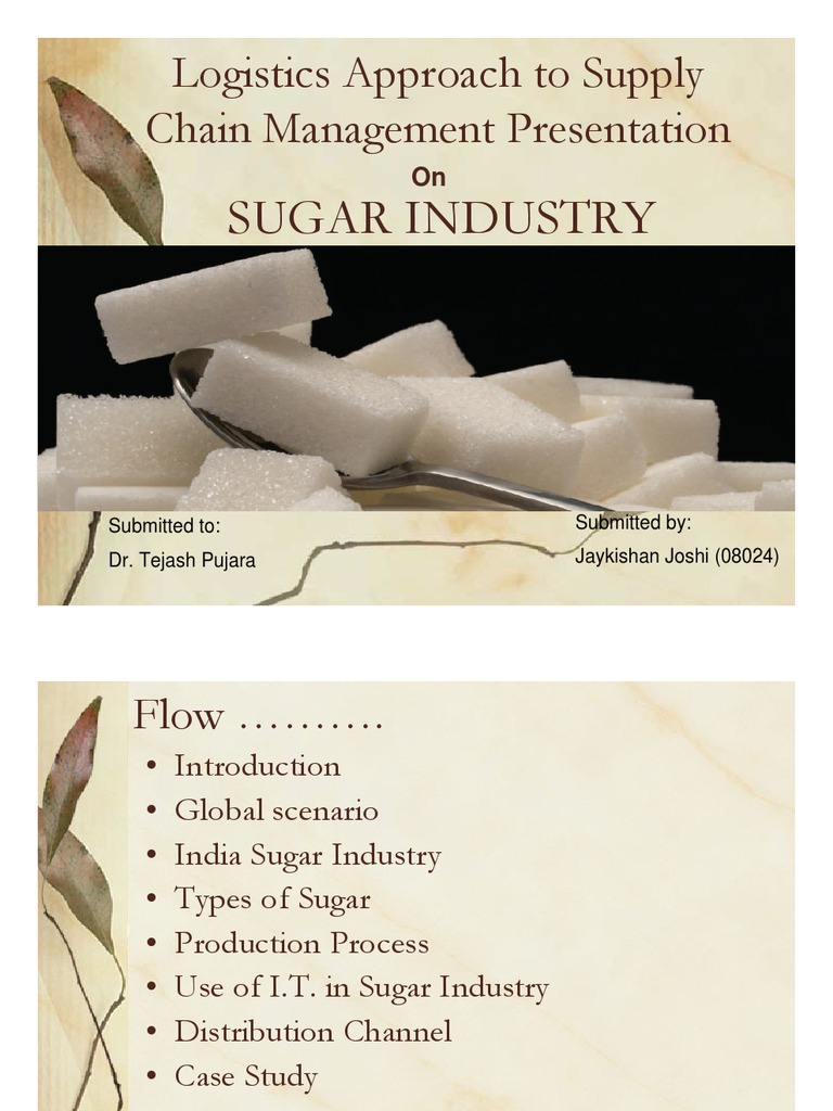 Logistics in Sugar Supply Chain Management | PDF | Sugarcane | Sucrose
