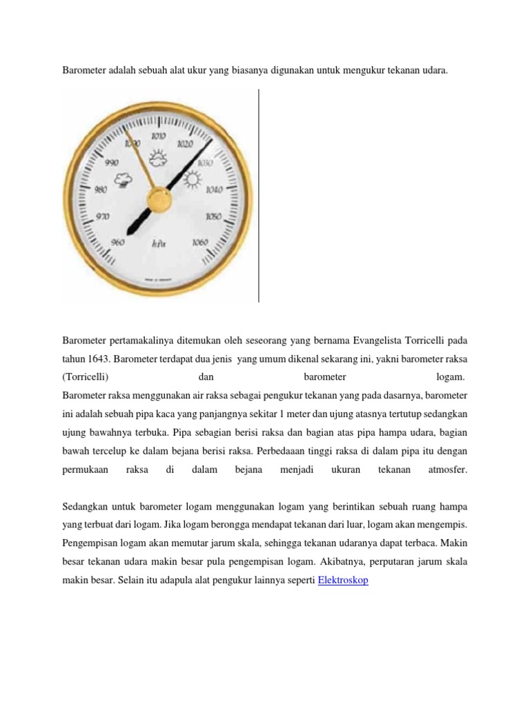 Barometer Pdf
