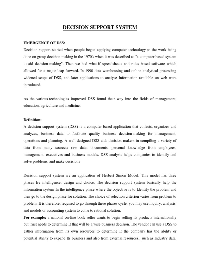 Decision | PDF | Decision Support System | Information Science