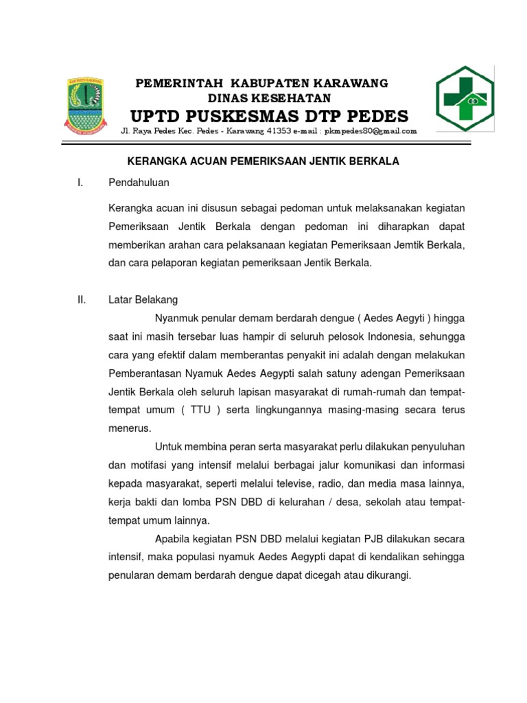 Kerangka Acuan PJB | PDF