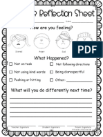 Detention Reflection Sheet | PDF
