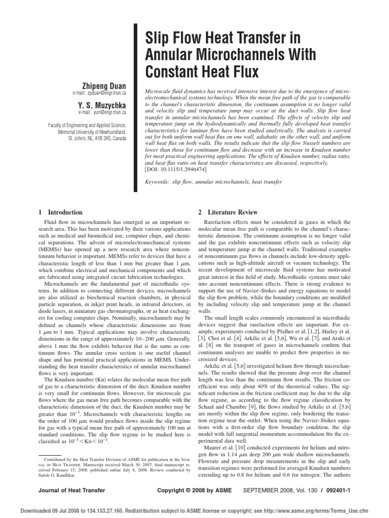 Slip | PDF | Fluid Dynamics | Heat Transfer