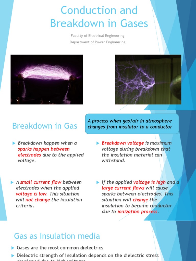 Breakdown in Gases: A Study of Ionization Processes, Electron Emission ...