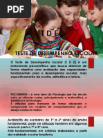 TDE - Teste de Desempenho Escolar | PDF | Palavra | Escolas