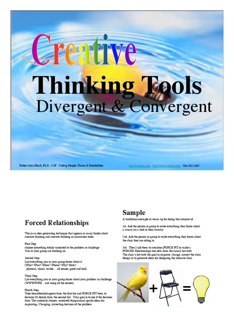 Creative Thinking Tools | PDF | Creativity | Cognition