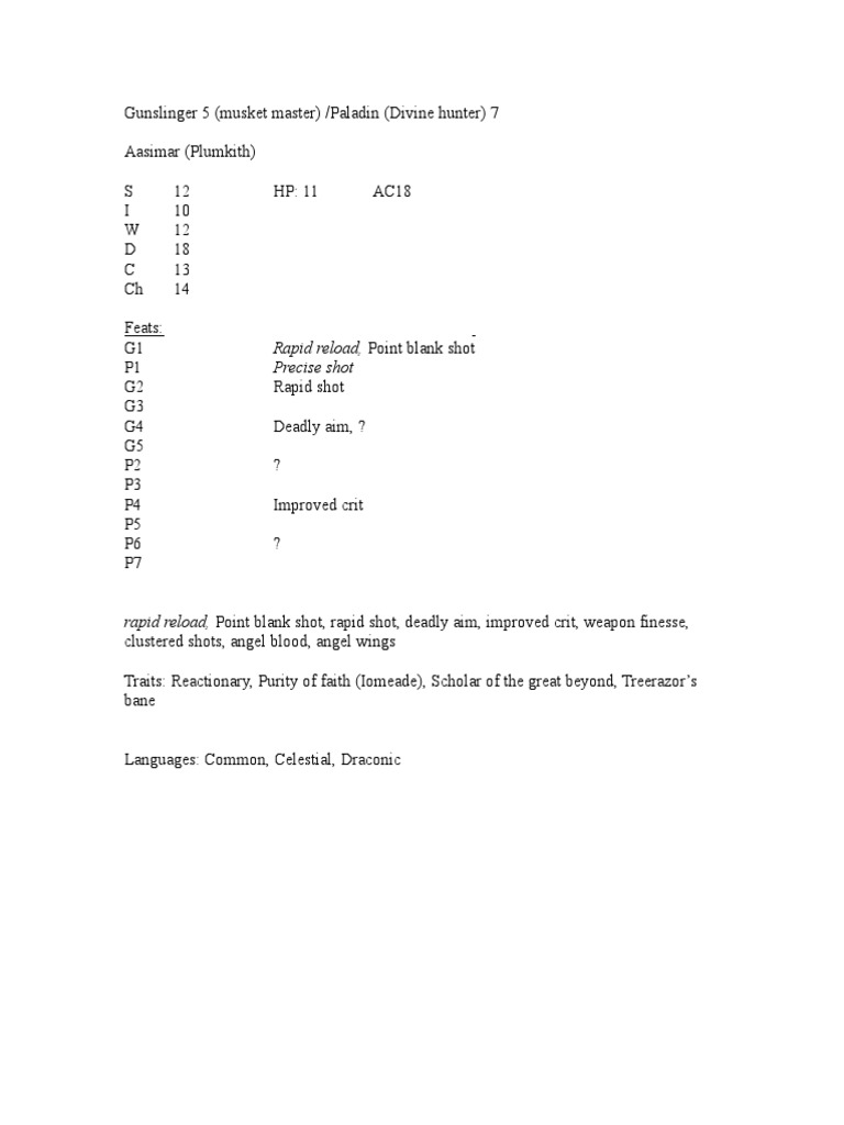 Aasimar Fusileer | PDF