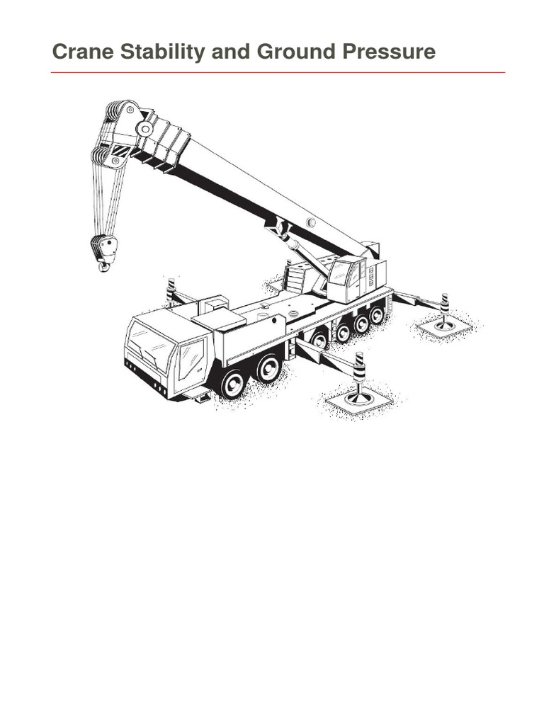 Crane Stability and Ground Pressure Guide | PDF | Strength Of Materials ...