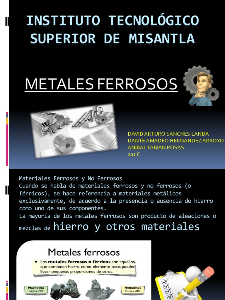 Metales Ferrosos | PDF | Hierro | Rieles
