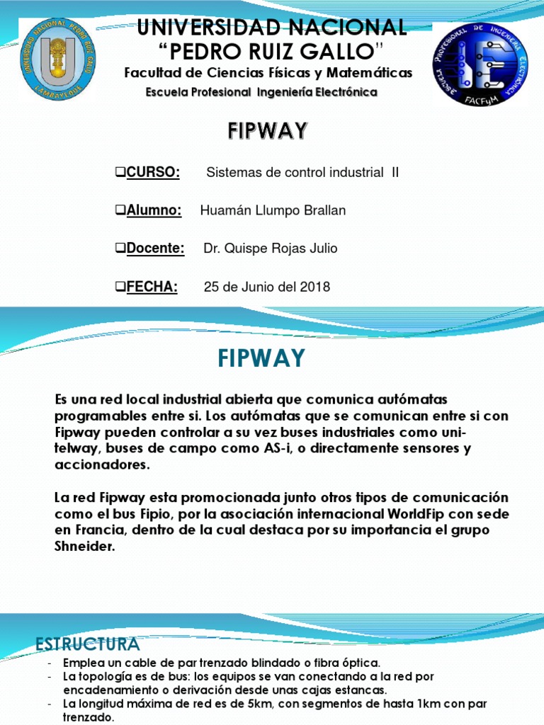 FIPWAY | PDF | Red de computadoras | Fibra óptica