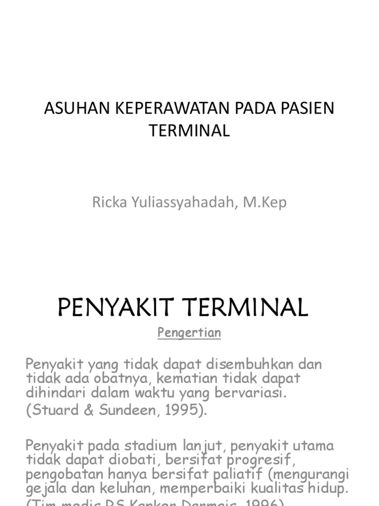 Askep Pasien Terminal | PDF