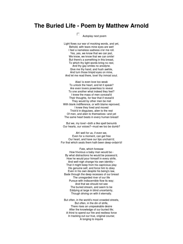 A Burried Life | PDF