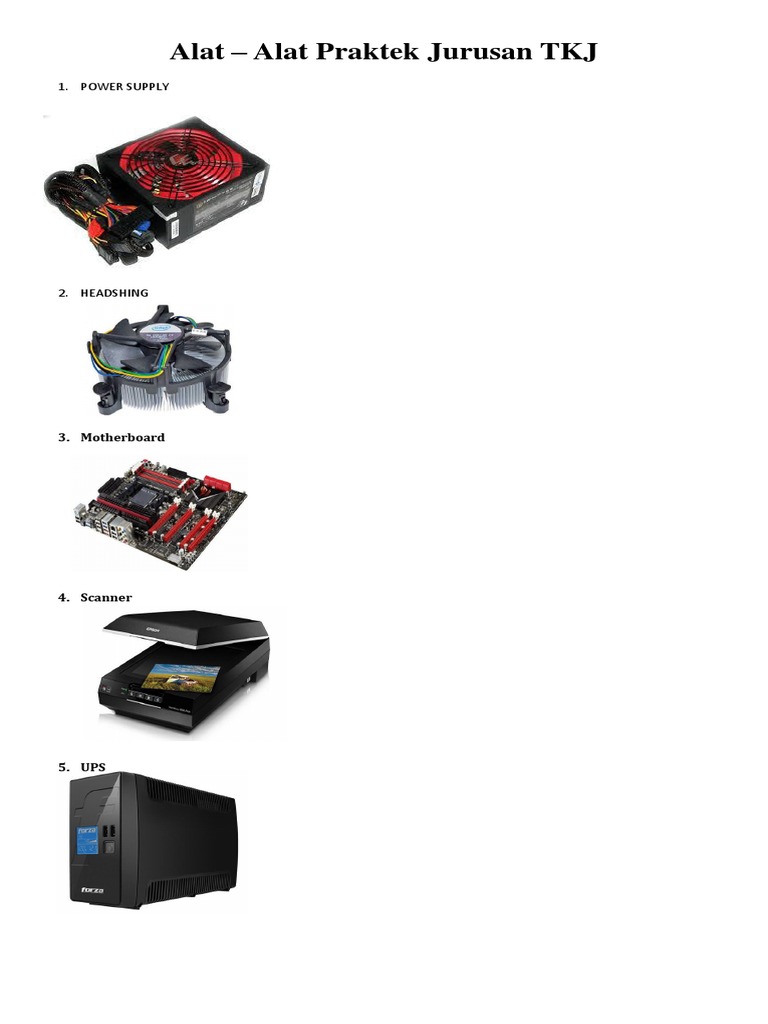 Alat Alat Praktek TKJ | PDF
