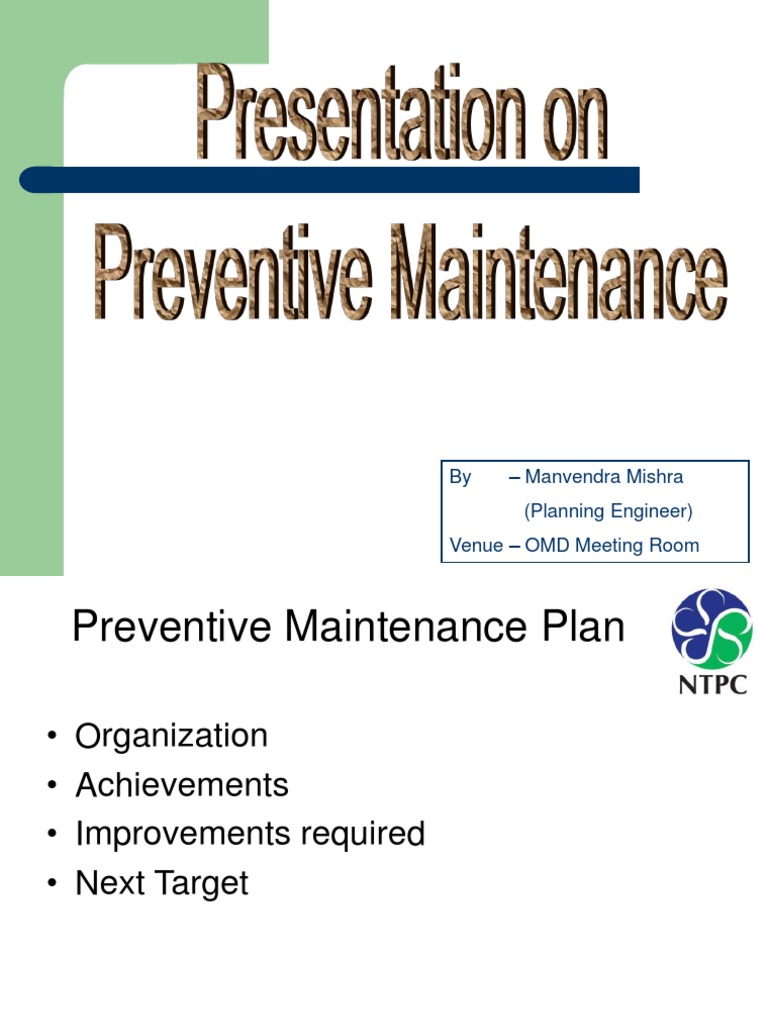 Preventive Maintenance | PDF | Computing | Business