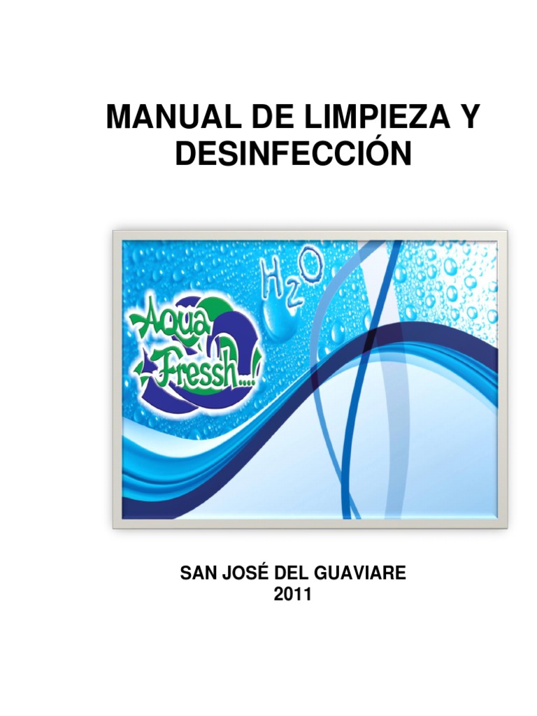 003 - Manual de Limpieza y Desinfección 2011 | PDF | Detergente | Agua