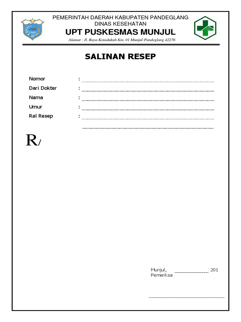 Salinan RESEP | PDF | Kesehatan Holistik