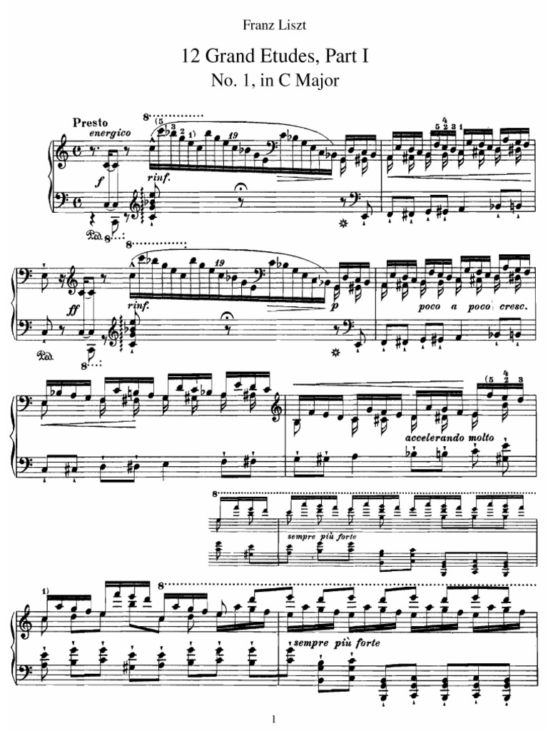 Liszt Douze Grandes Etudes S137 PDF | PDF