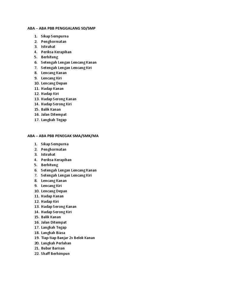 Aba Aba Pbb Pdf