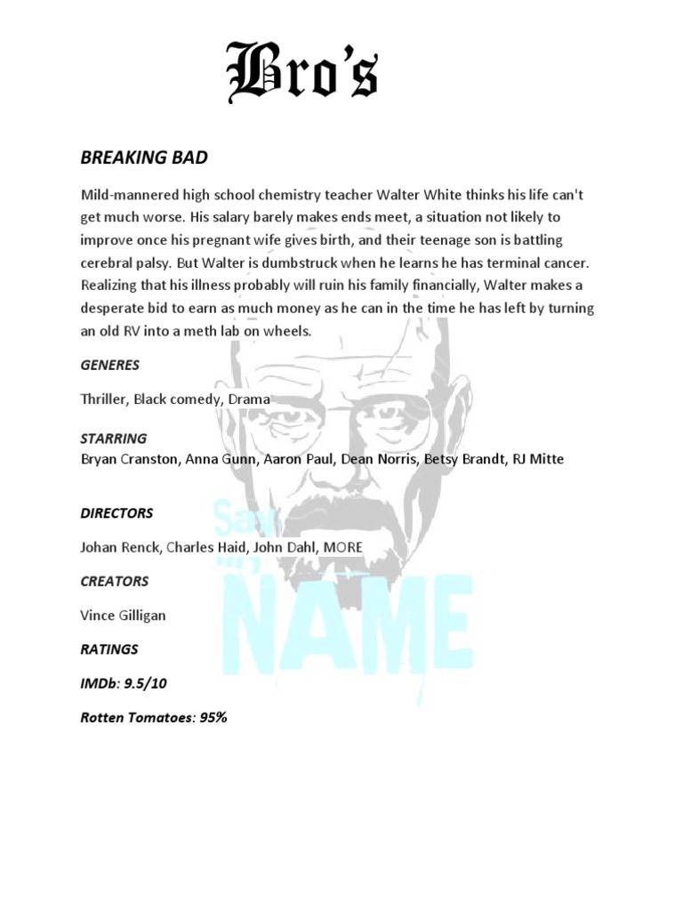 Breaking Bad Pdf