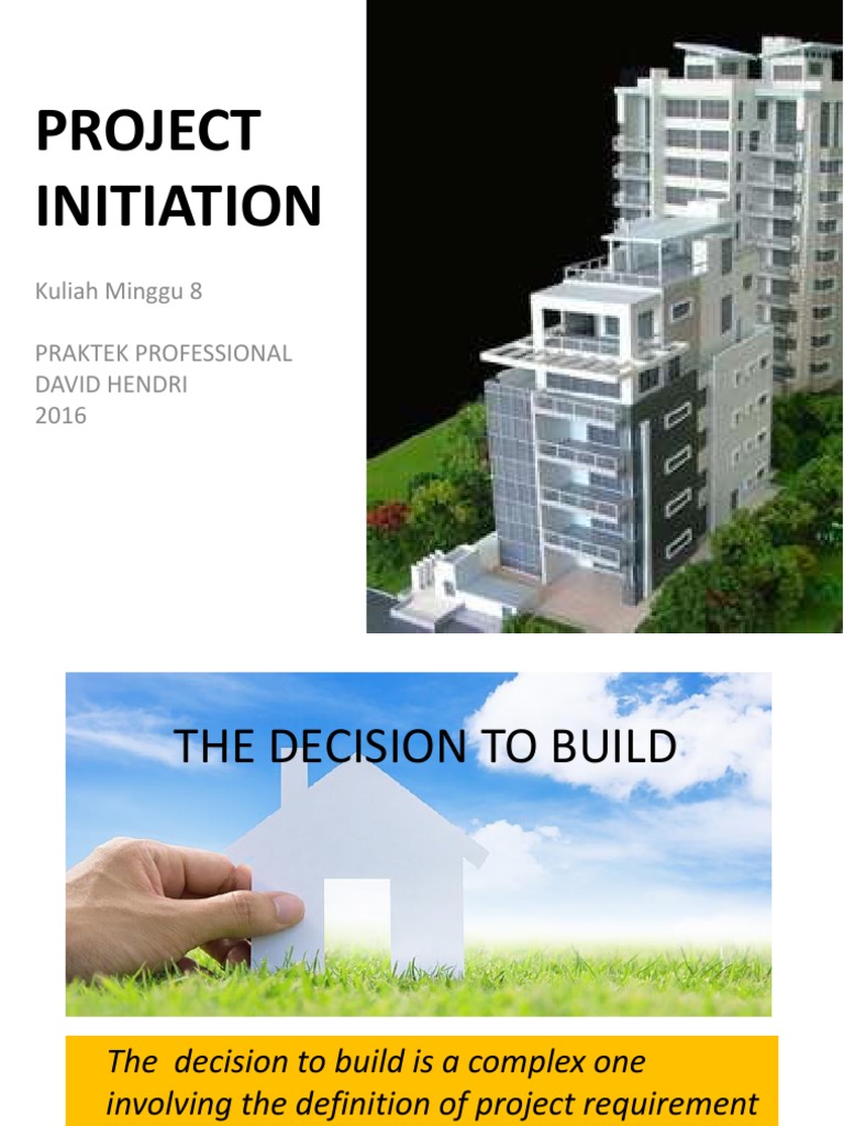 Minggu 8.2 PROJECT INITIATION | PDF | Architect | Design