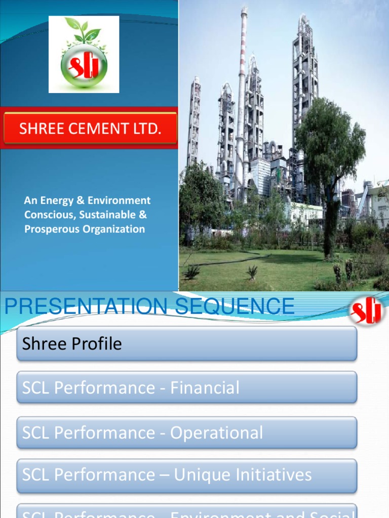 SCL Corporate Presentation | PDF | Sustainability | Cement