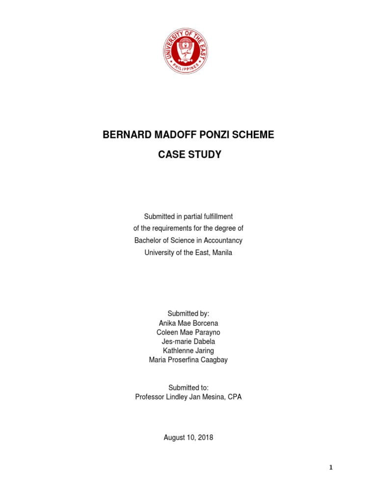 Bernard Madoff Ponzi Scheme | PDF | Bernard Madoff | U.S. Securities ...