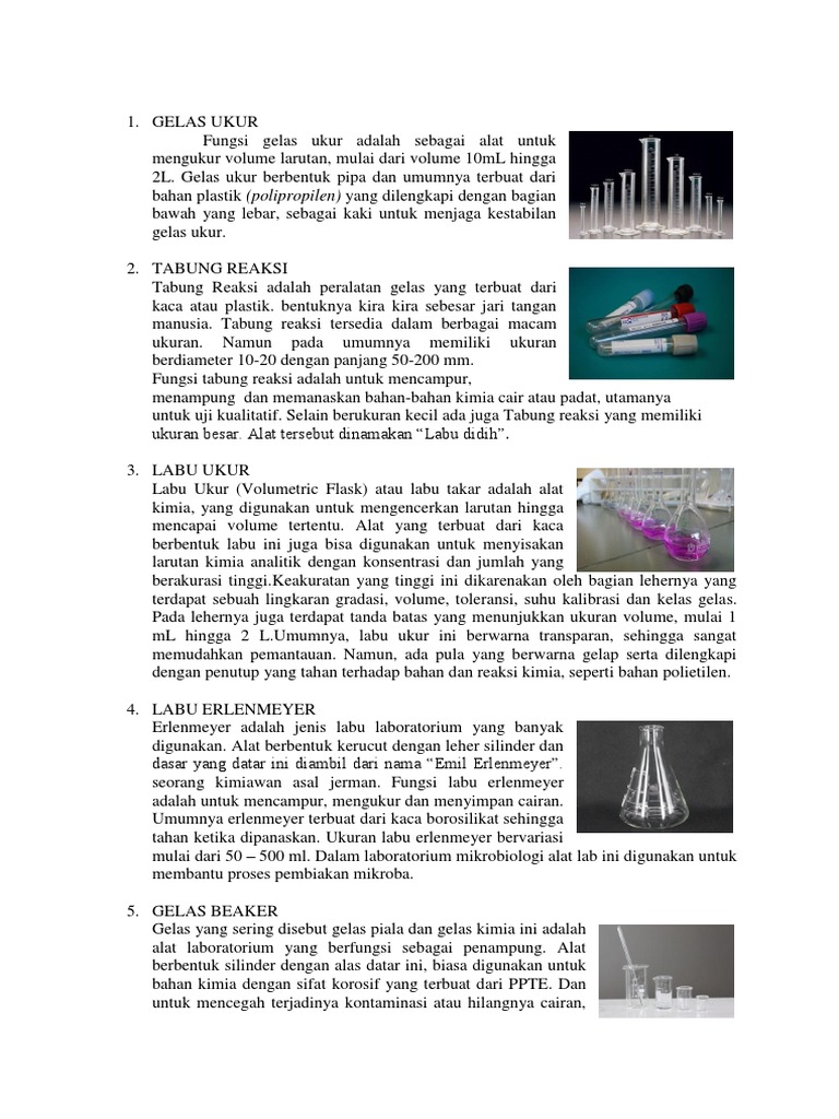 Fungsi dan Jenis Alat Laboratorium | PDF
