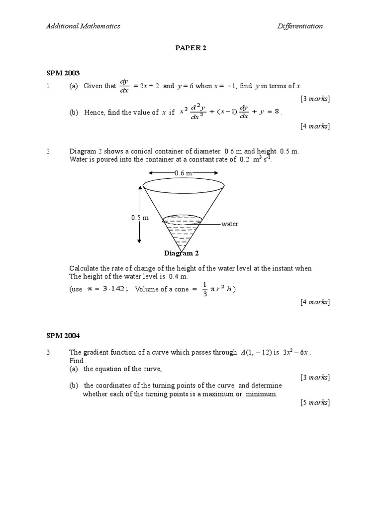 Differentiation P 2 | PDF | Derivative | Line (Geometry)