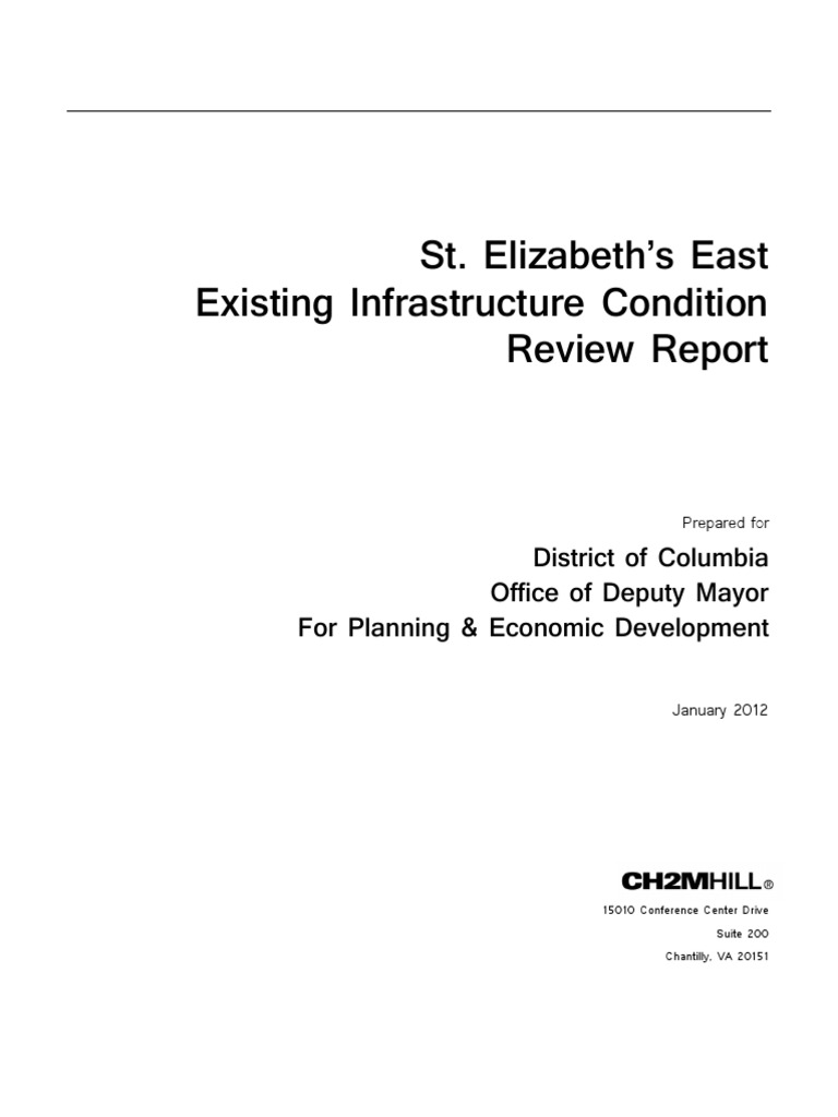 St. Elizabeth's East Existing Infrastructure Condition Review Report ...