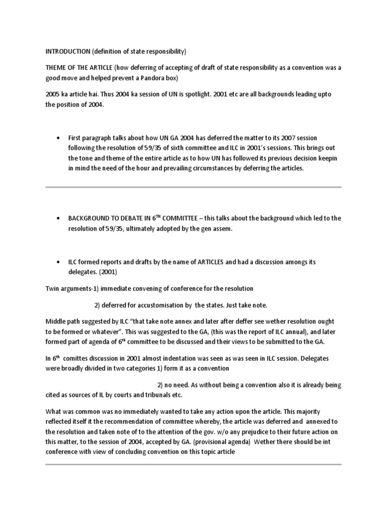 PIL Draft | PDF | United Nations | International Relations