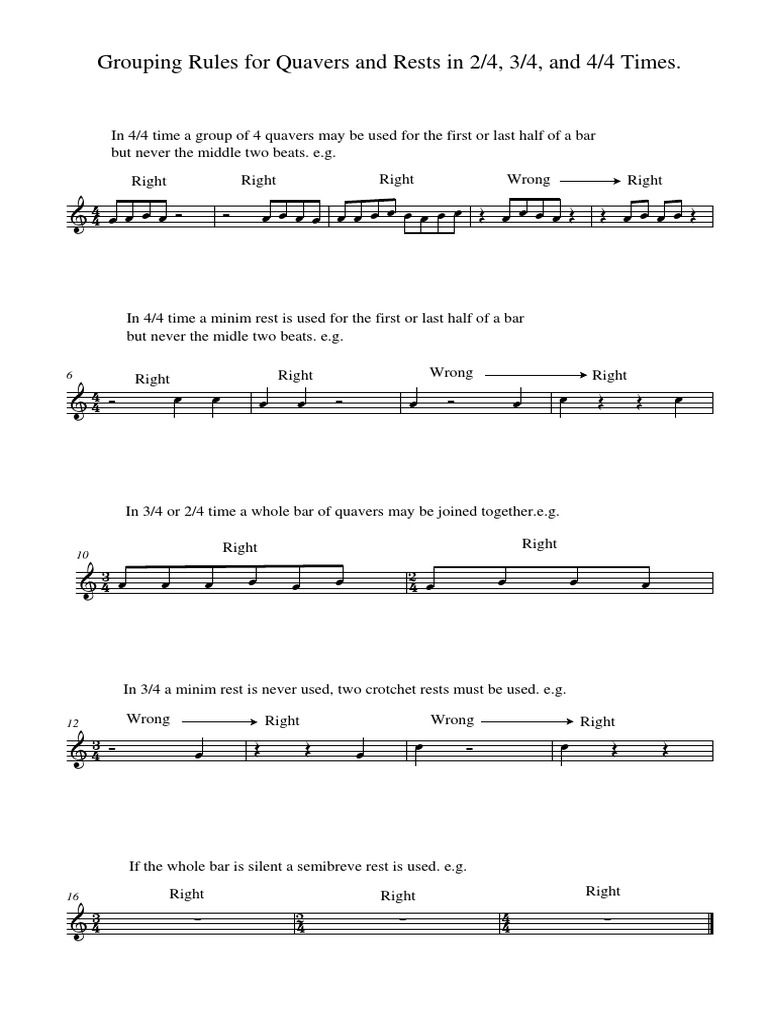 Grouping Rules Simple A4 PDF | PDF