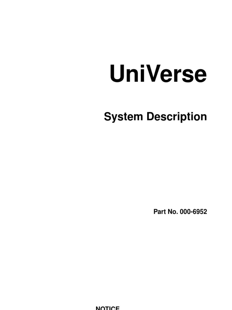 UniVerse Documentation | PDF | Command Line Interface | Computer File